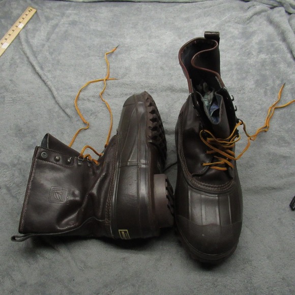 L.L. Bean | Shoes | Carolina Duck Boots Mens 2 Brown Leather Soft Toe ...